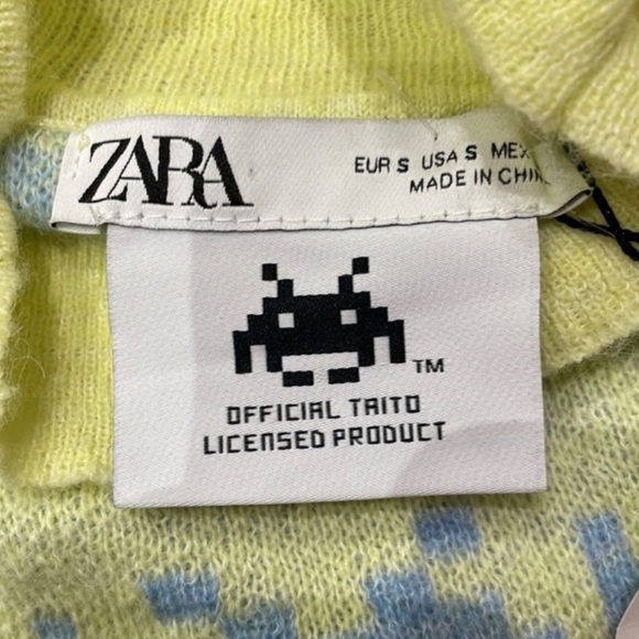 Zara | Sweaters | Zara Jacquard Knit Mock Neck Turtleneck Sweater Taito ...